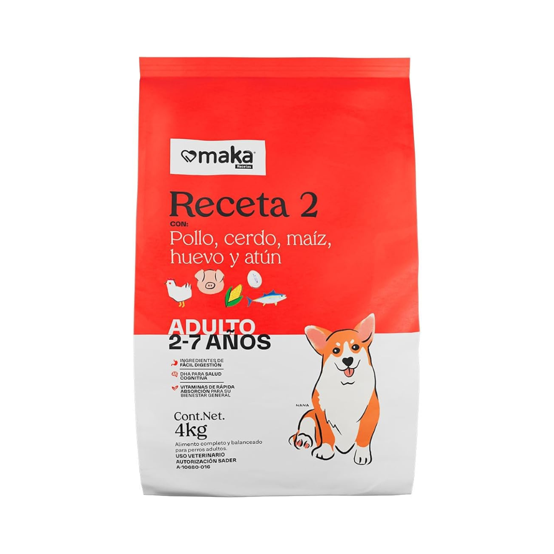 Croquetas Maka Para Adulto | Receta 2 | Razas Medianas Y Grandes - BaDog